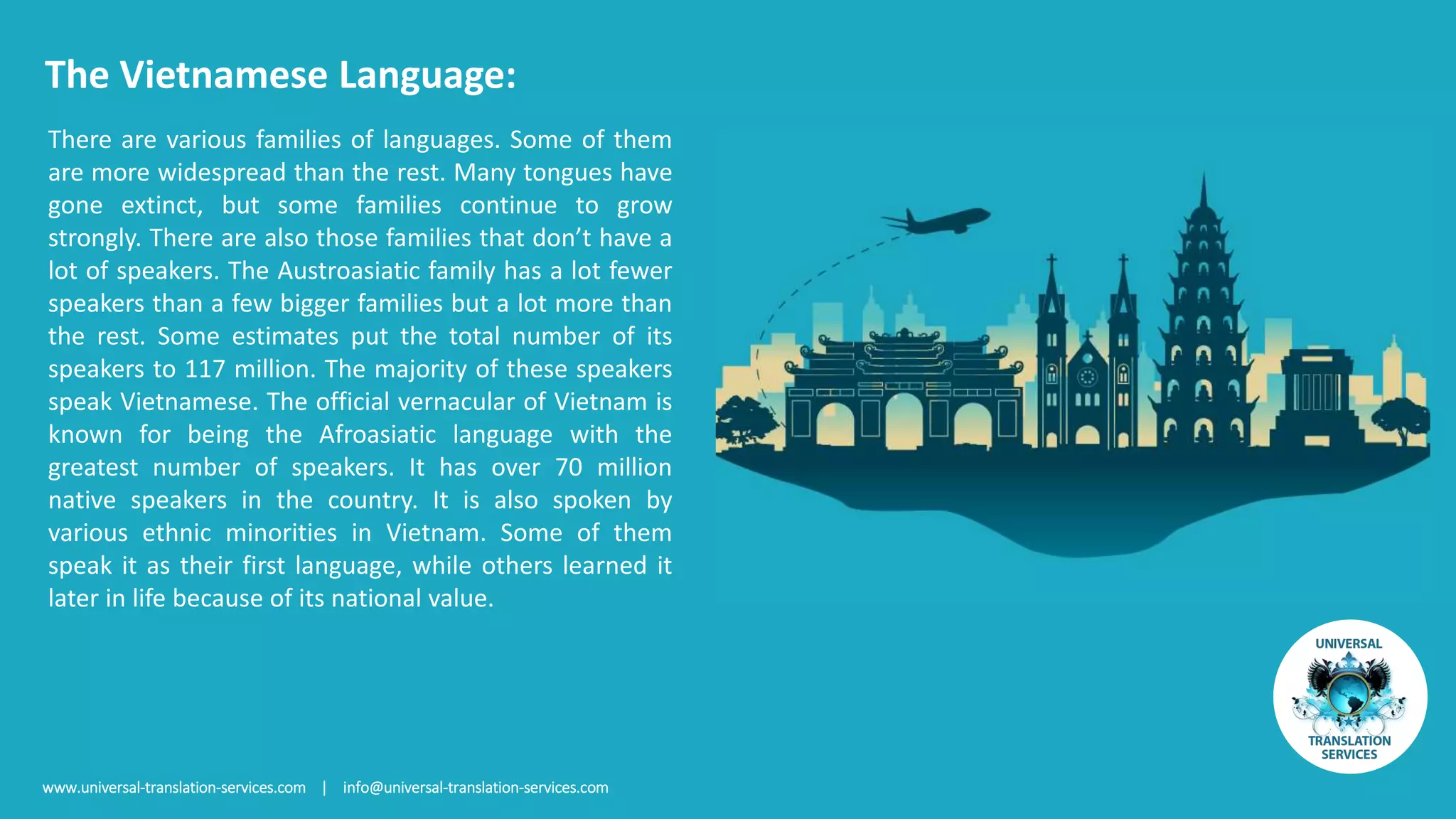 The vietnamese language and translation and certified translation | PPTX