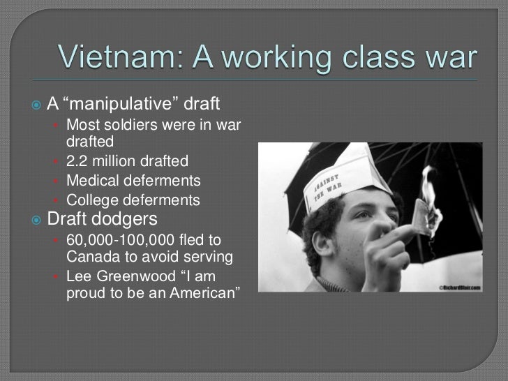 Why was the vietnam war called the working class war - foliohg