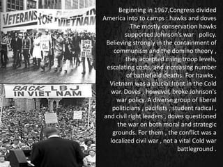 The vietnam war ~ Sara m AND fatima M 9b | PPTX