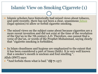 The view of islam on cigarrete smoking 2 | PDF