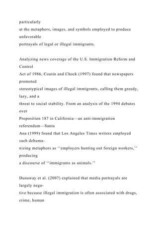 The View of the Border News Framingof the Definition, Cause.docx ...