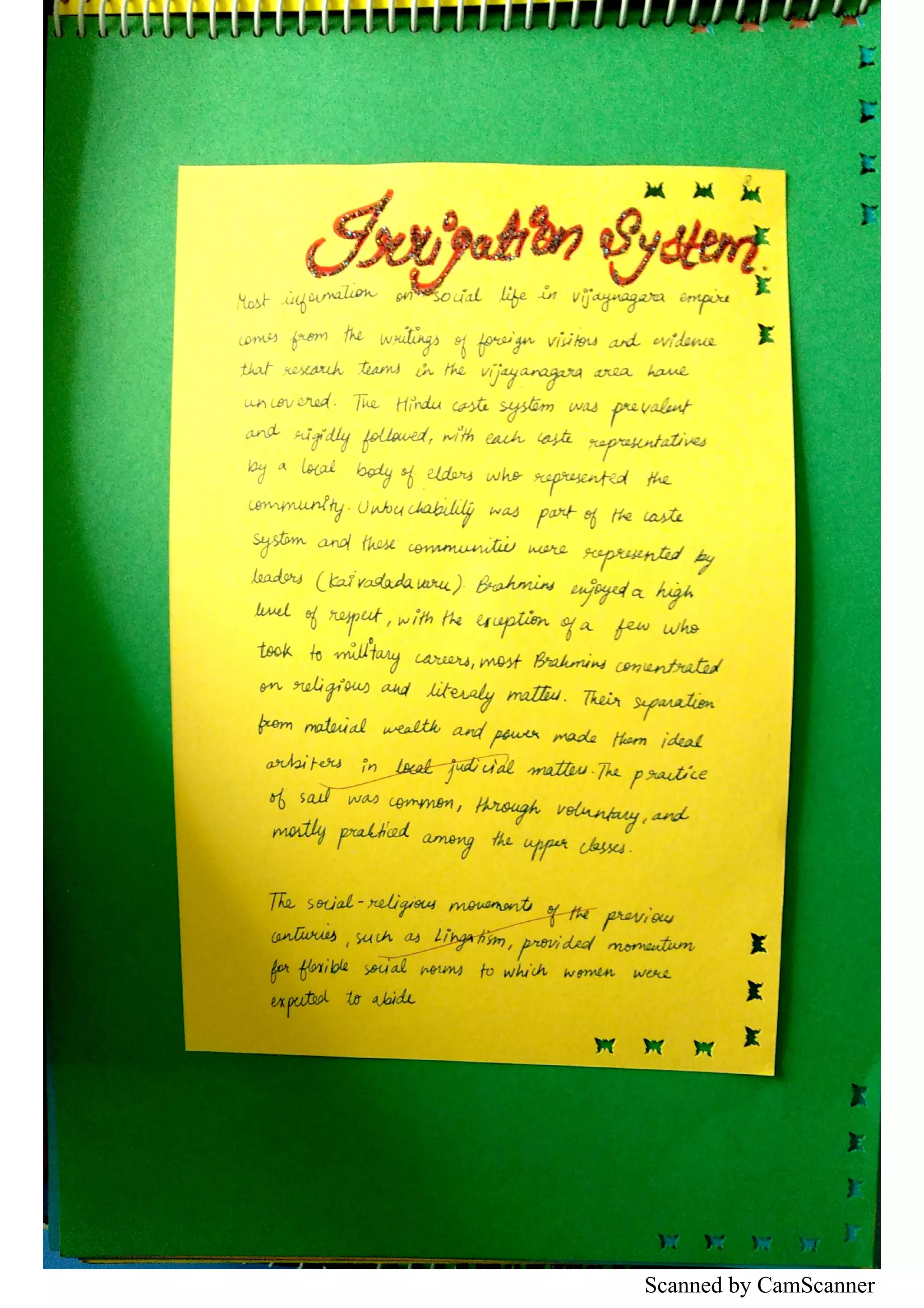 The vijayanagar empire History Project Class 12 CBSE | PDF