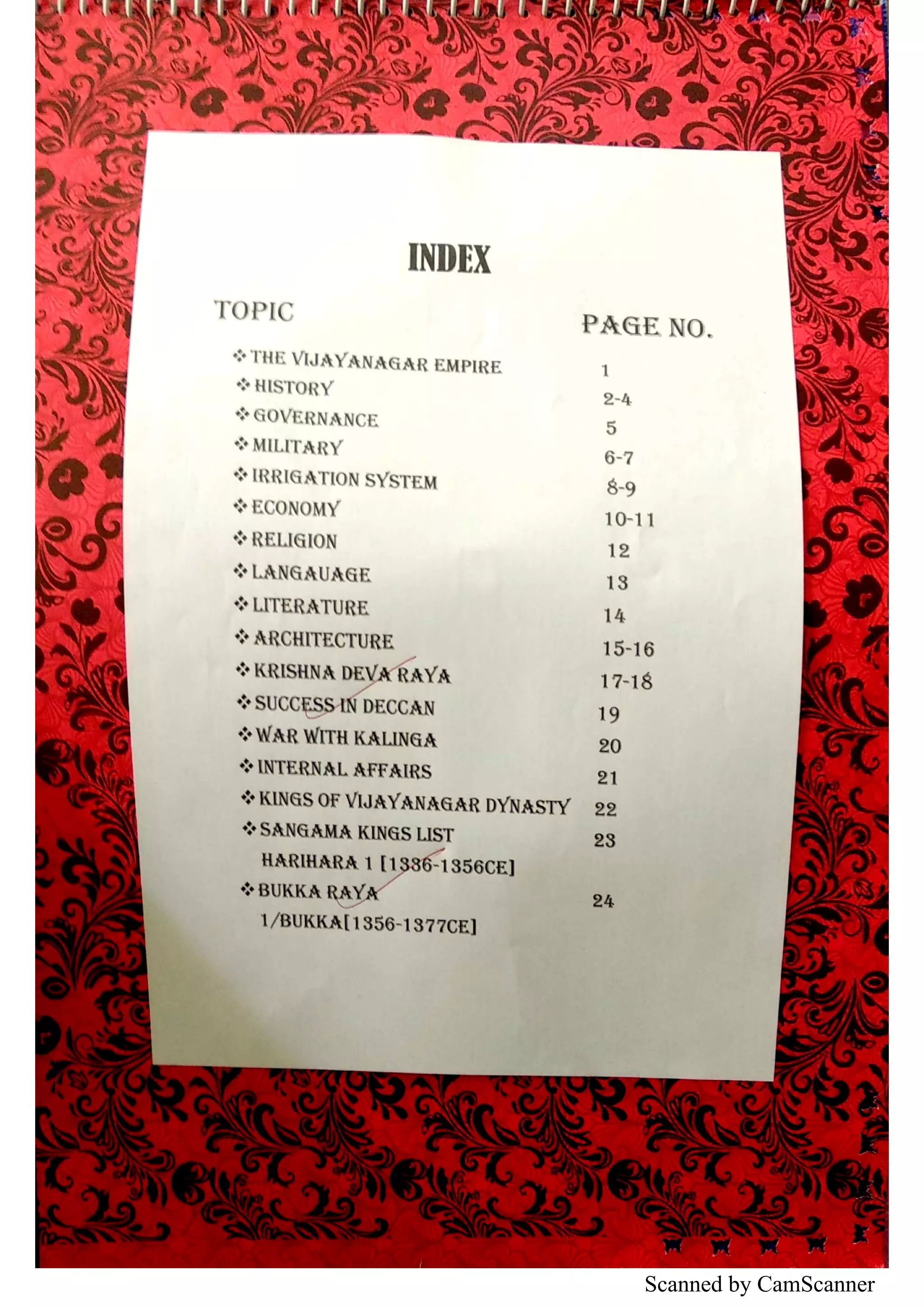 The vijayanagar empire History Project Class 12 CBSE | PDF