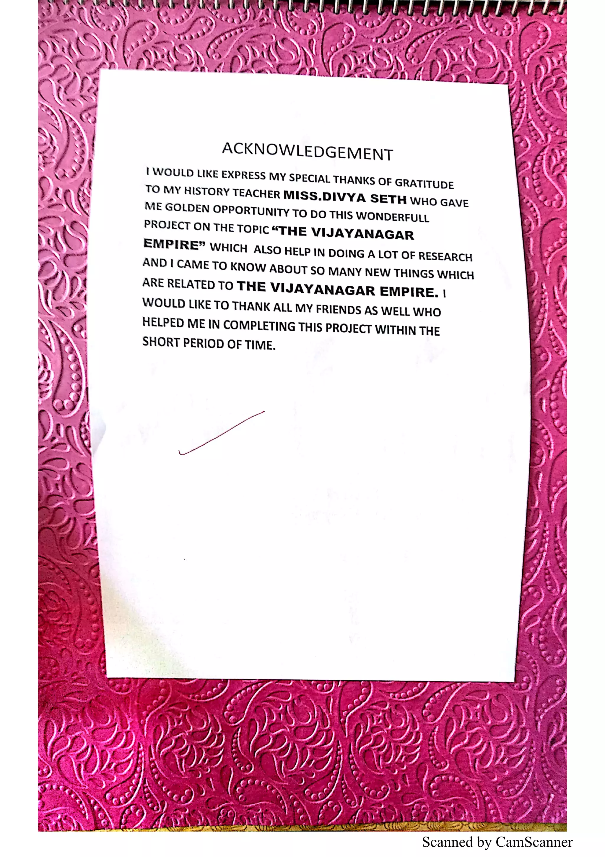 The vijayanagar empire History Project Class 12 CBSE | PDF