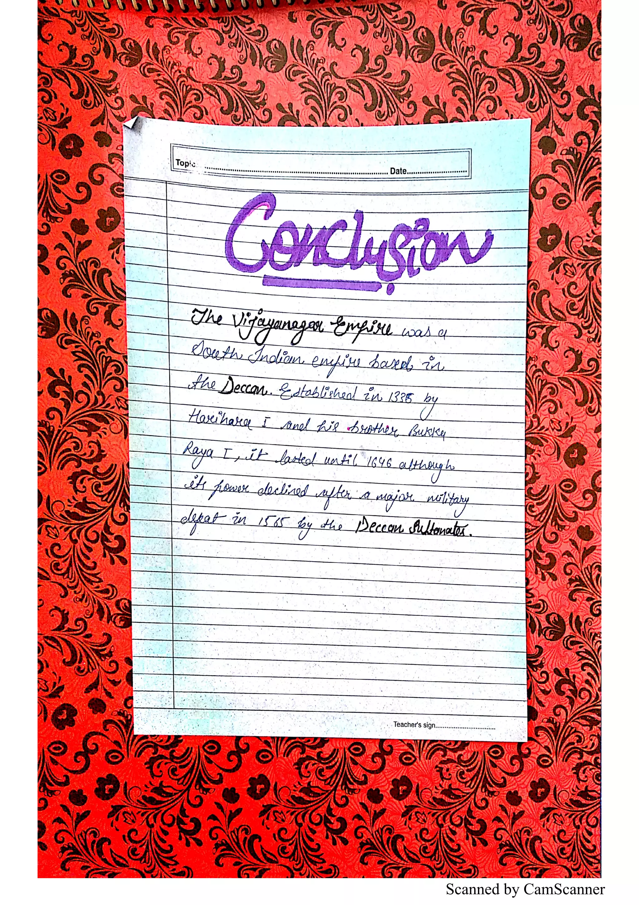 The vijayanagar empire History Project Class 12 CBSE | PDF