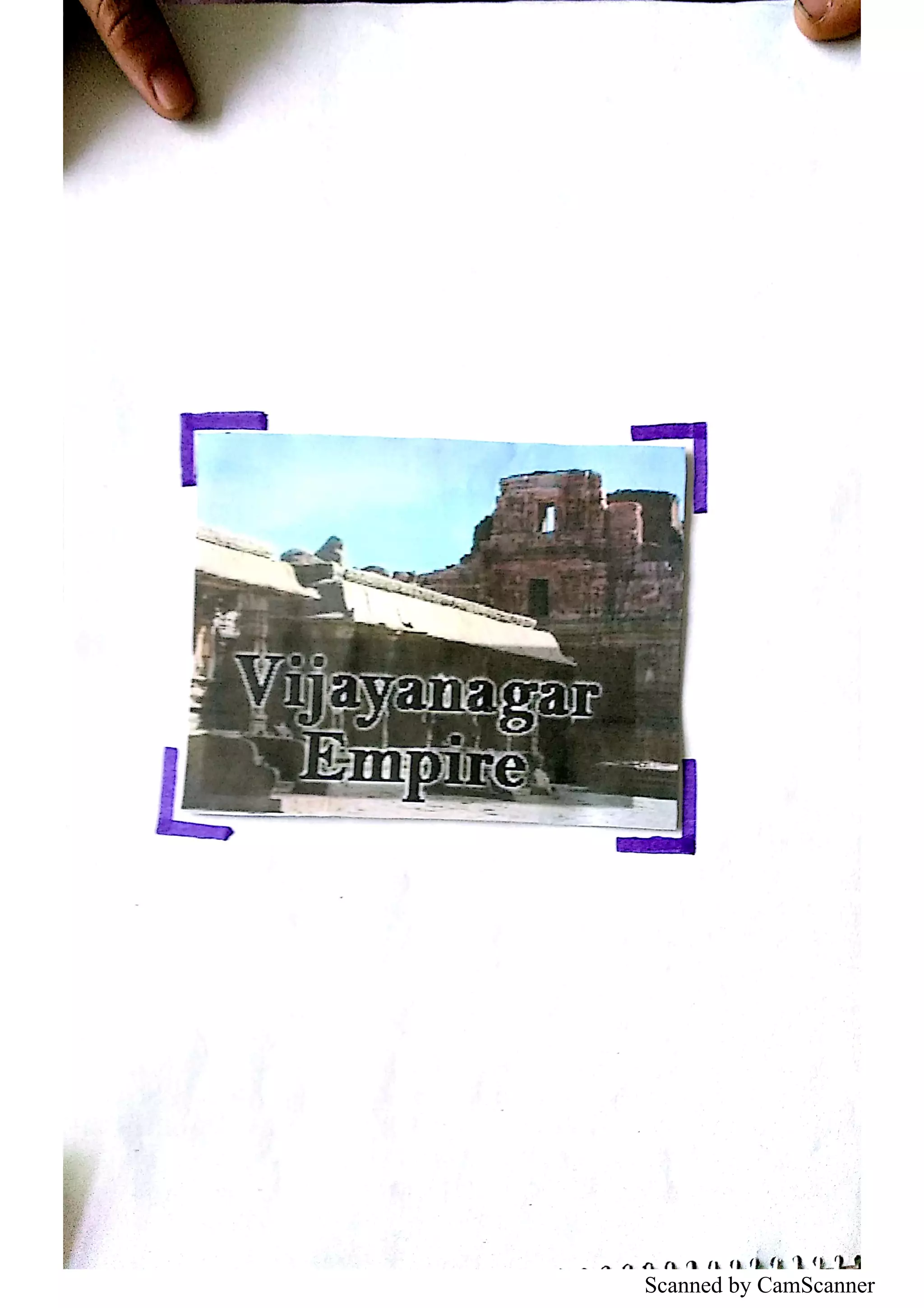 The vijayanagar empire History Project Class 12 CBSE | PDF