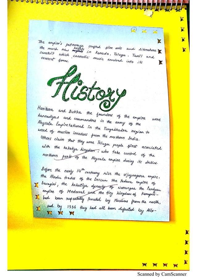 The vijayanagar empire History Project Class 12 CBSE | PDF