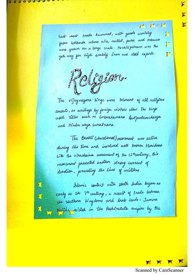 The vijayanagar empire History Project Class 12 CBSE | PDF