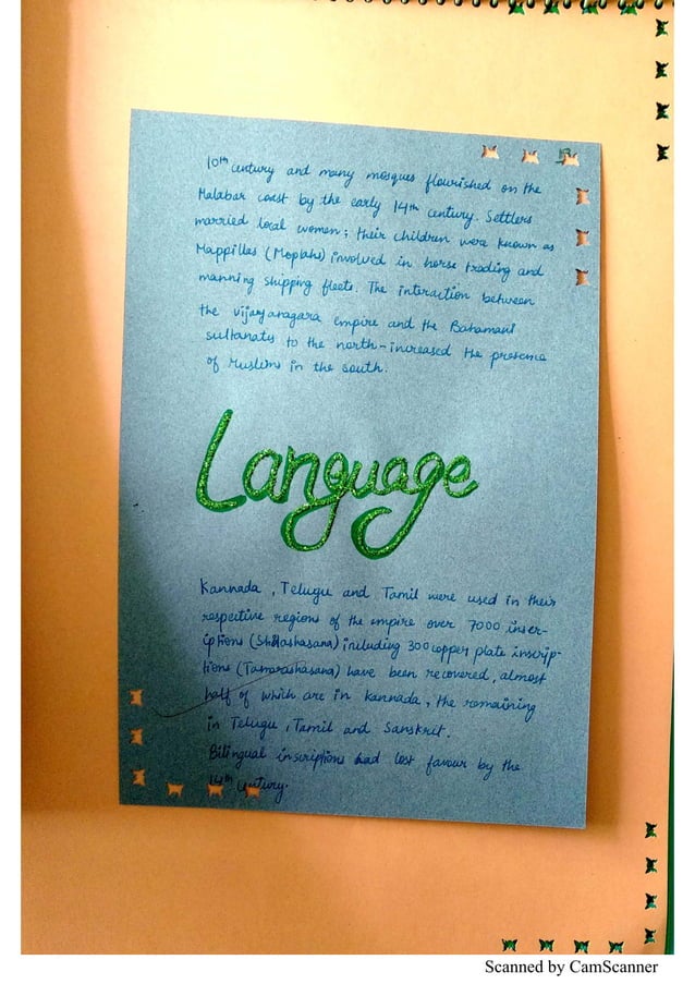 The vijayanagar empire History Project Class 12 CBSE | PDF