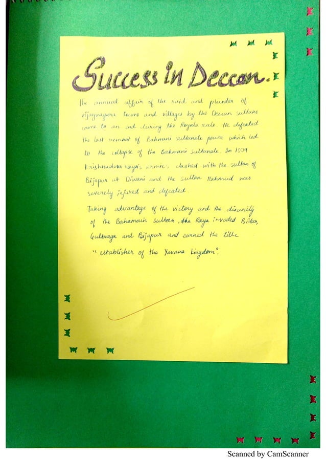 The vijayanagar empire History Project Class 12 CBSE | PDF