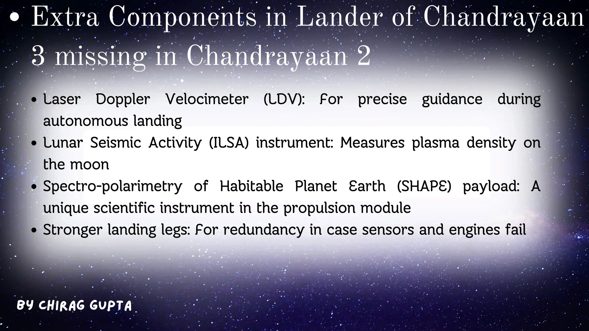 THE VIKRAM Lander ( Chandrayaan 2 and 3) | PDF