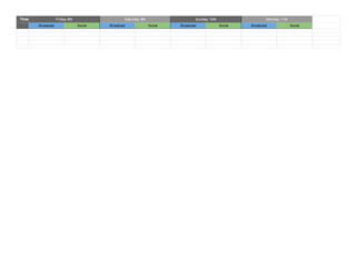 The villa austin activities schedule - schedule | PPT