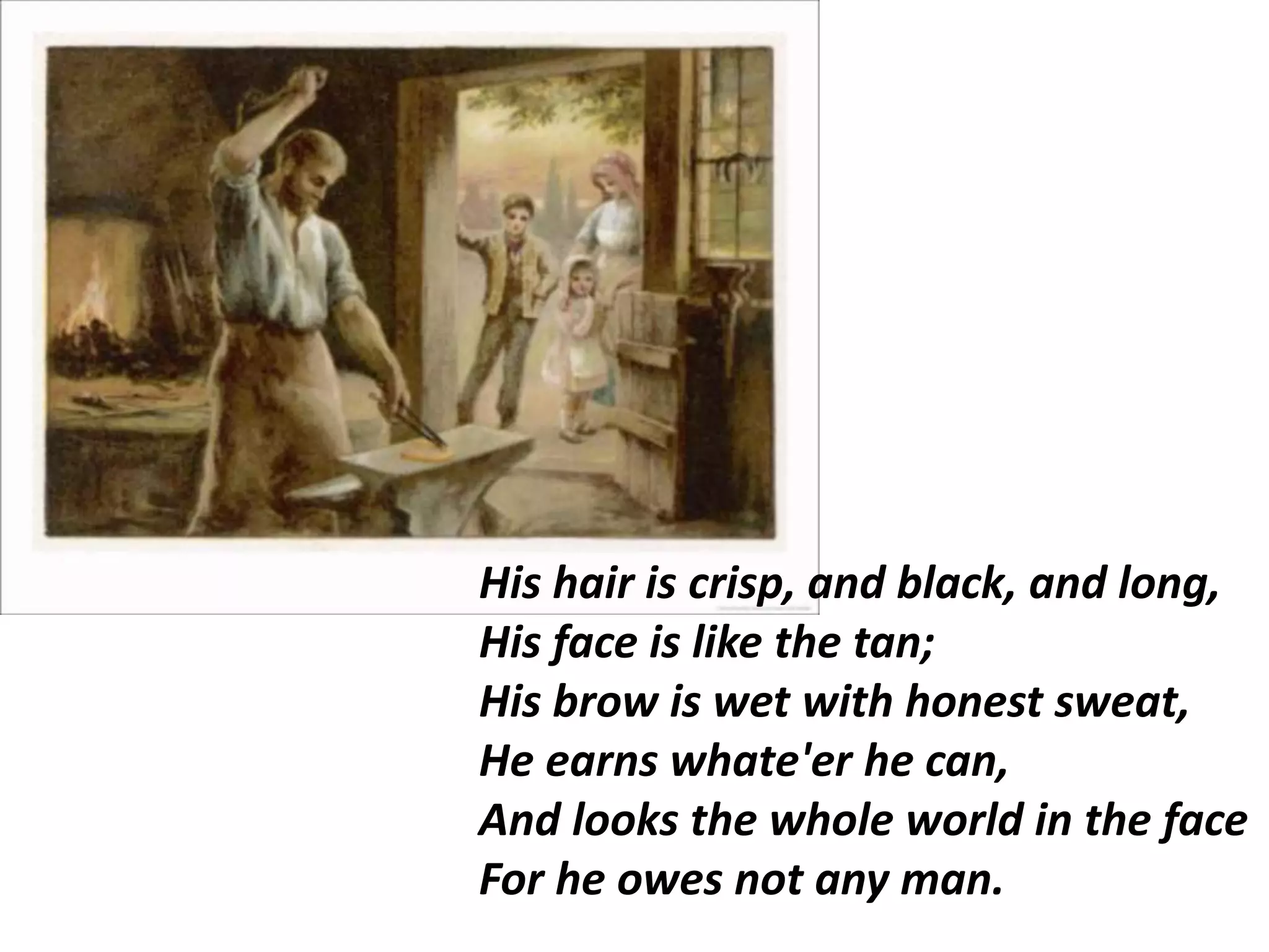 The village blacksmith | PPTX