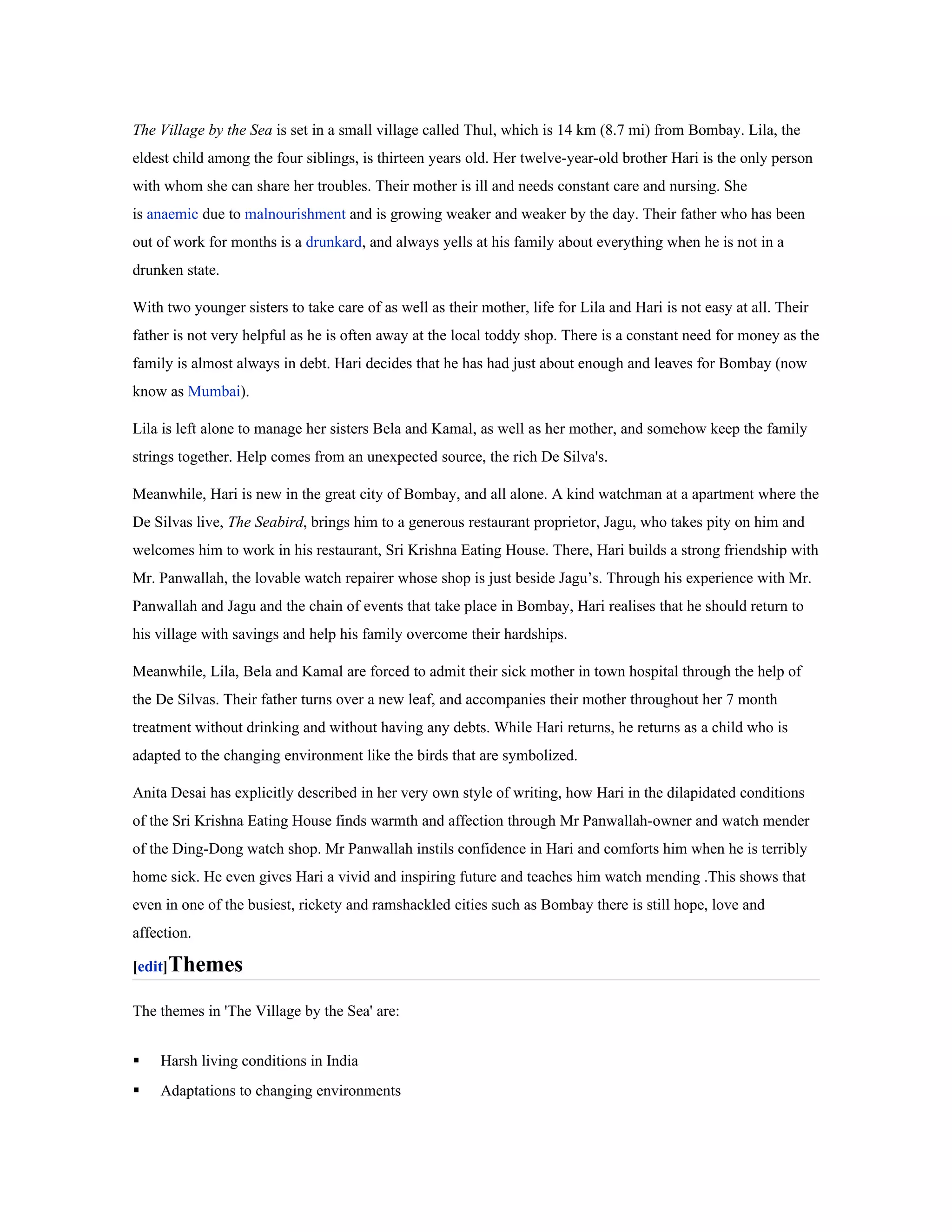 The village by the sea | DOC