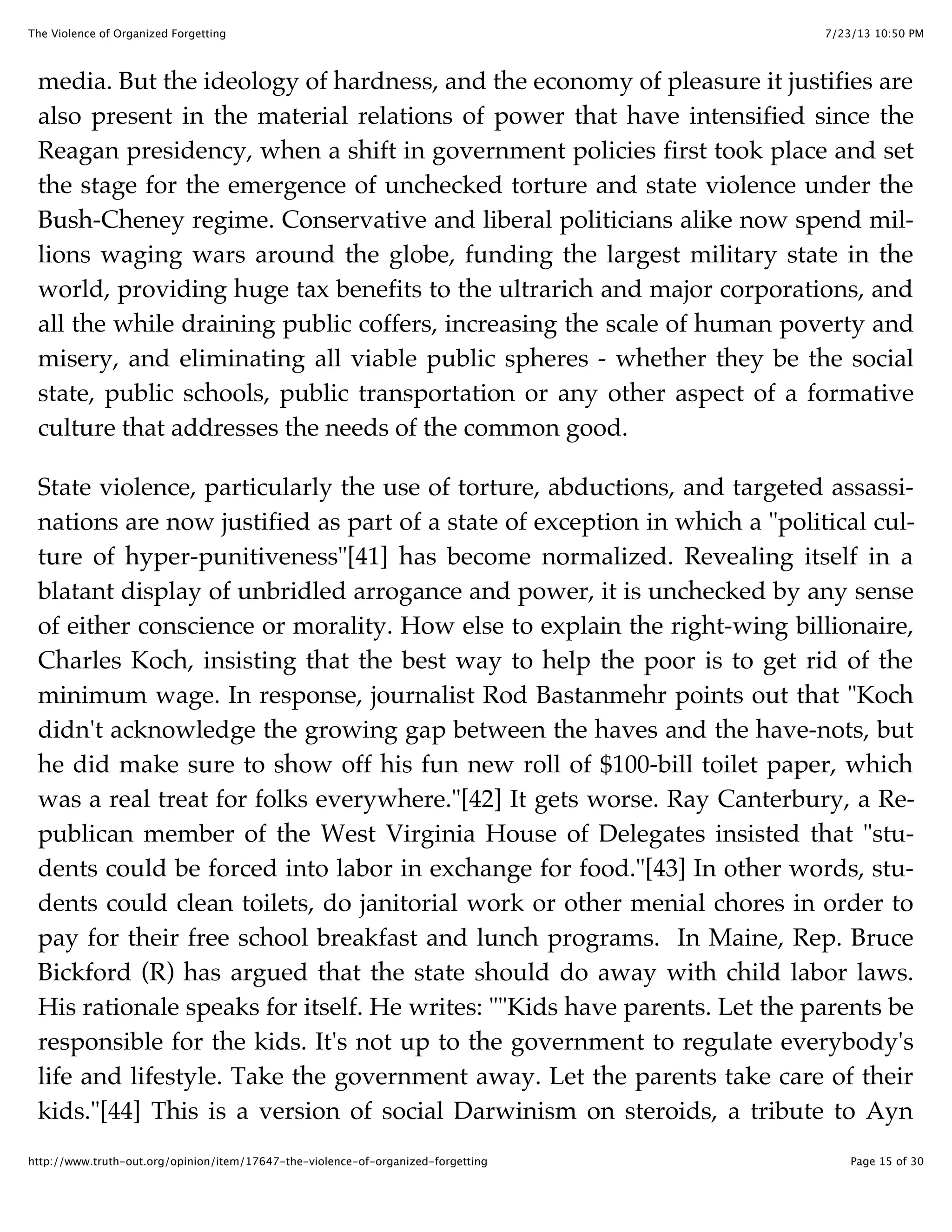 The violence of organized forgetting | PDF