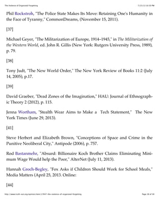 The violence of organized forgetting | PDF