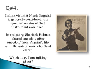 The Violinist- The Music of Sherlock Holmes | PPSX