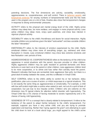 The virtual child assignment part 1 | DOCX | Parenting Babies and ...