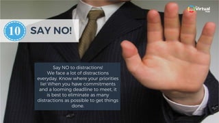 10 Simple and Easy to Follow Productivity Tips | PDF