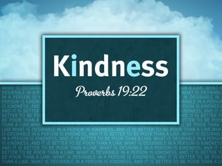 The virtue of kindness | PPT