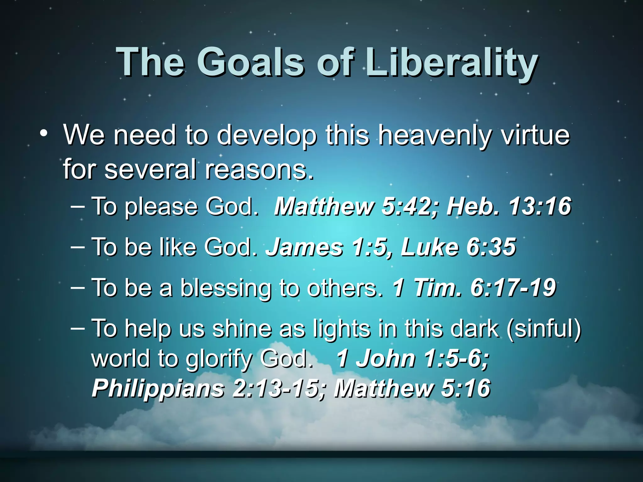 The virtue of liberality | PPT