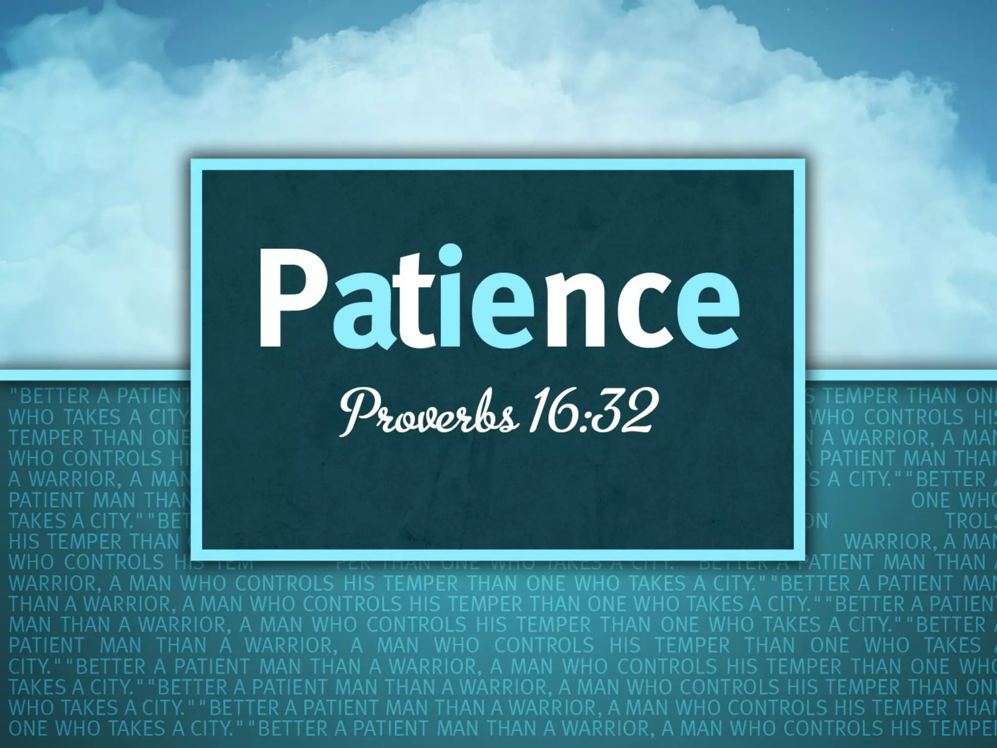 The virtue of patience | PPT