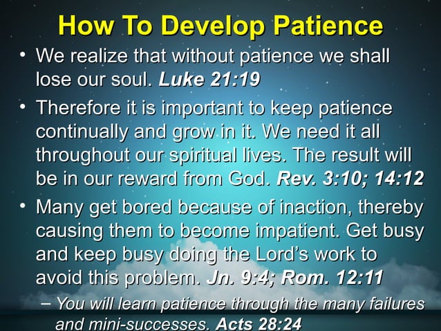 The virtue of patience | PPT | Christianity | Religion & Spirituality