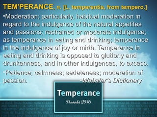 Temperance Virtue Meaning