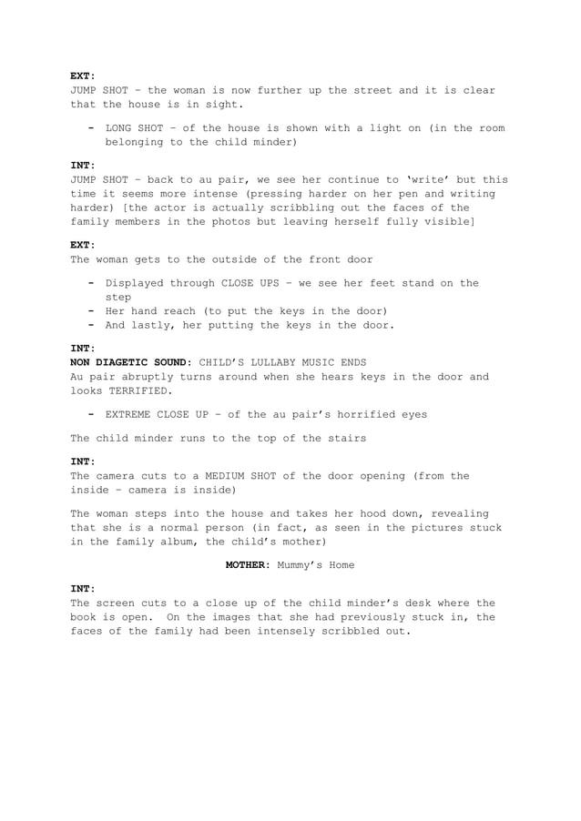 THE VISITOR - FINAL SCRIPT | DOCX | Cameras and Camcorders | Consumer Electronics