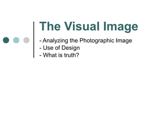 The visual image | PPT