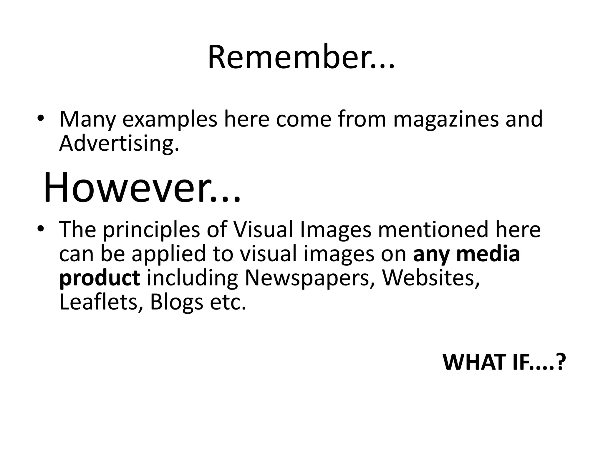 Analysing Visual Images in Media Texts | PDF