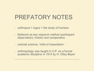 The Visual in Anthropology | PPTX