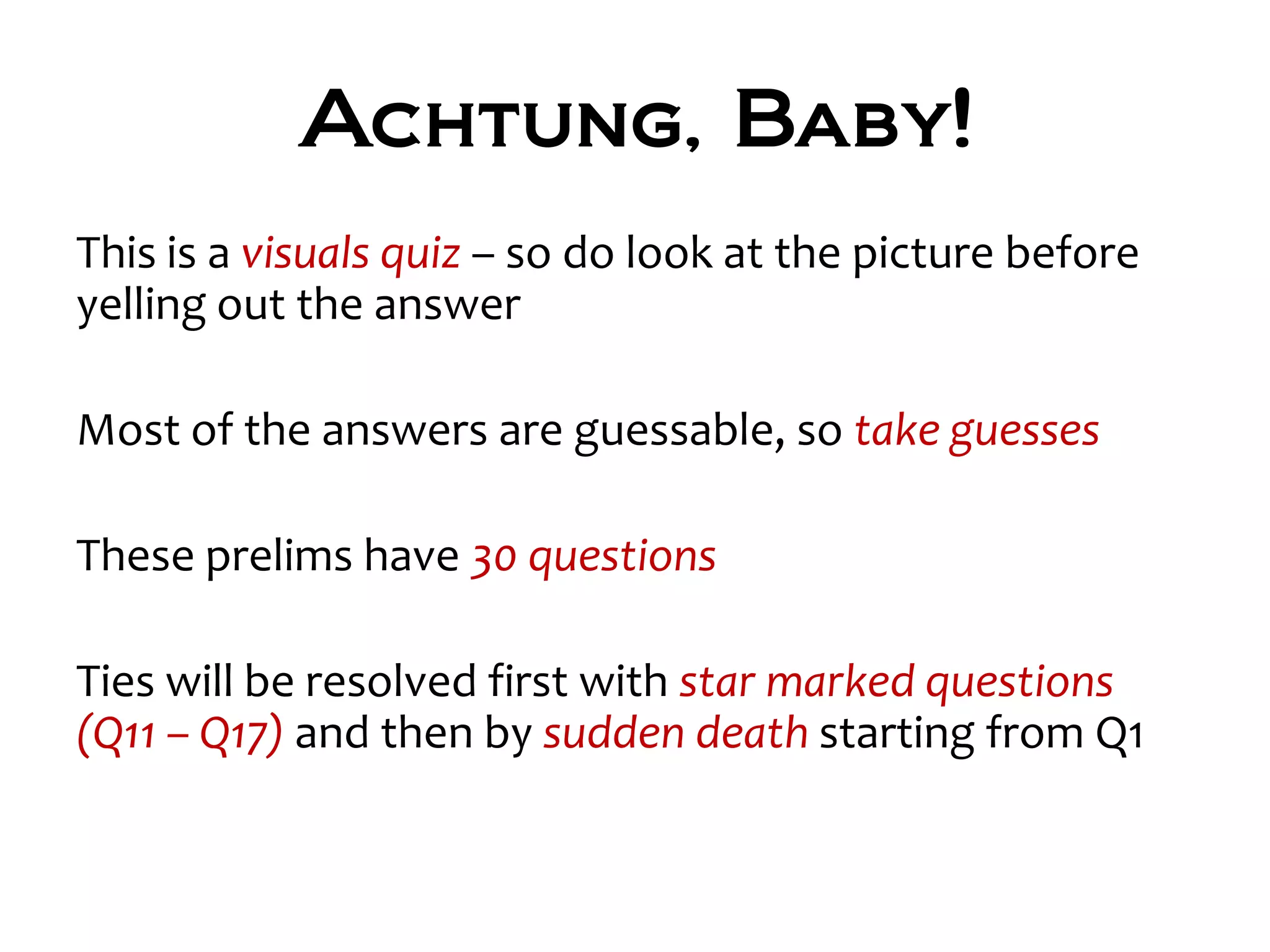 The visuals quiz elims answers | PDF