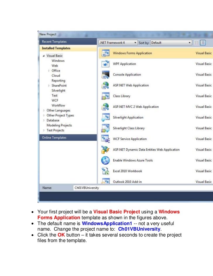 The visual studio start page is shown in the figure below