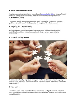 Social Media Moderator: Ensuring Online Community Health and Safety ...