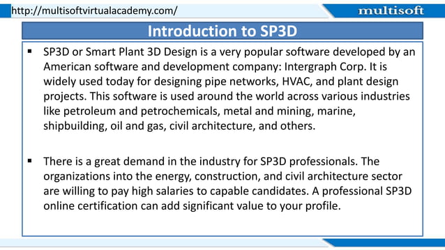 The Vital Role of SP3D in Plant Designing! | PPTX | 3-D Graphics ...