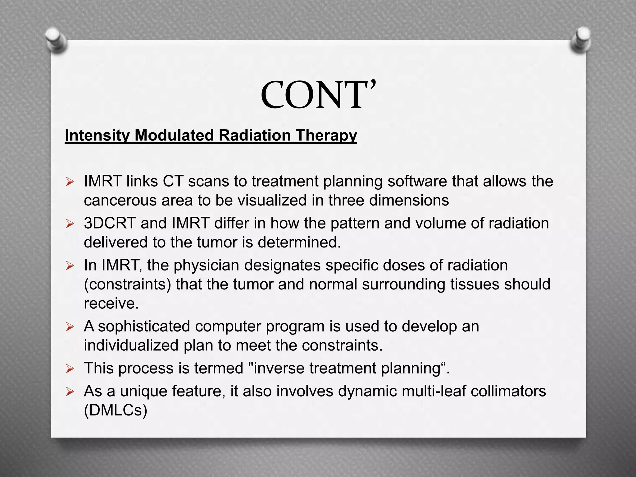 The vmat vs other recent radiotherapy techniques | PPTX