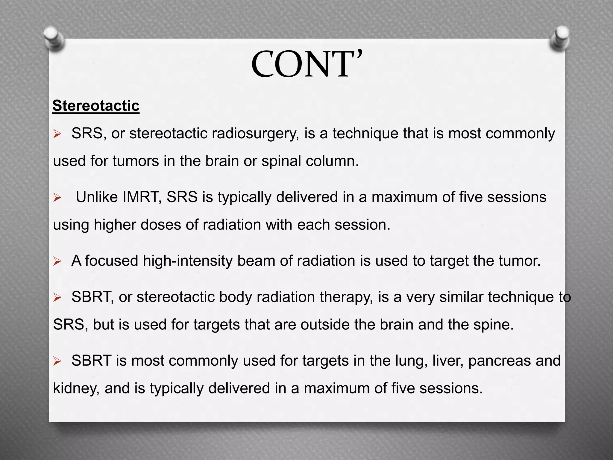 The vmat vs other recent radiotherapy techniques | PPTX