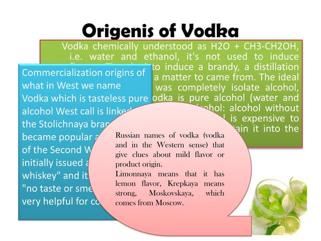 The vodka | PPT