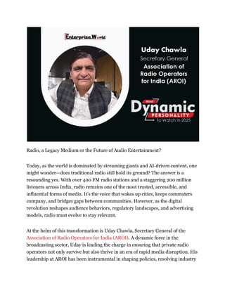 The Voice behind Radio’s Future_ How Uday Chawla is Shaping India’s ...