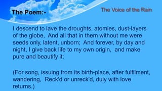 The Voice of Rain.pptx