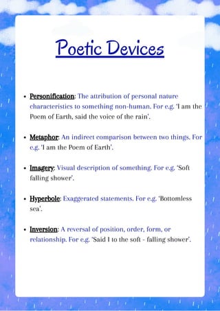 The Voice Of Rain Class - '11th' | PDF