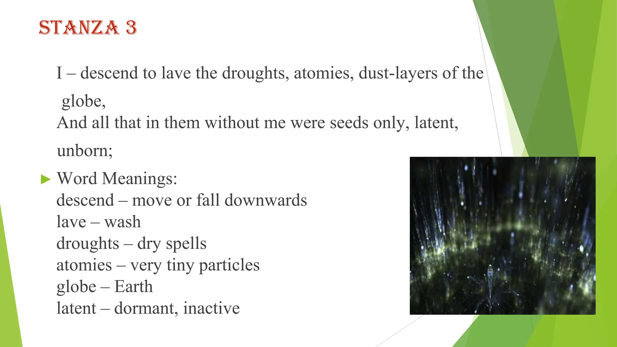 The Voice of the Rain PPT for cbse grade | PPTX