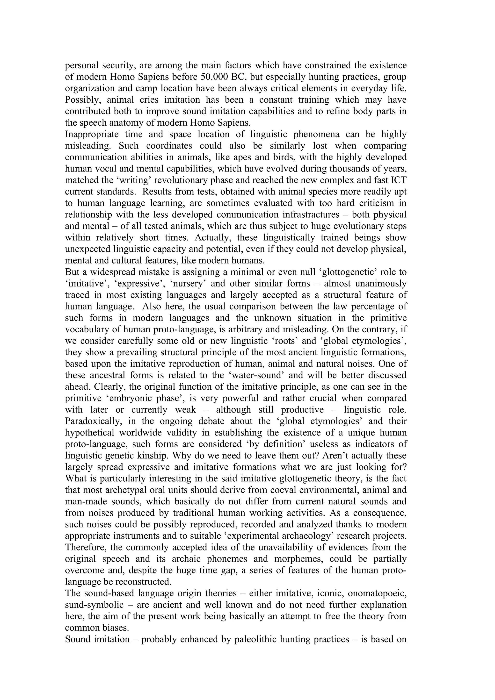 The voice of things: the revolution of human language and its origin ...