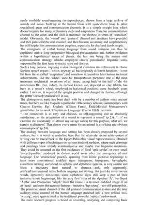 The voice of things: the revolution of human language and its origin ...