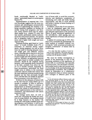 The Volume And Composition Of Human Milk In Poorly Nourished ...