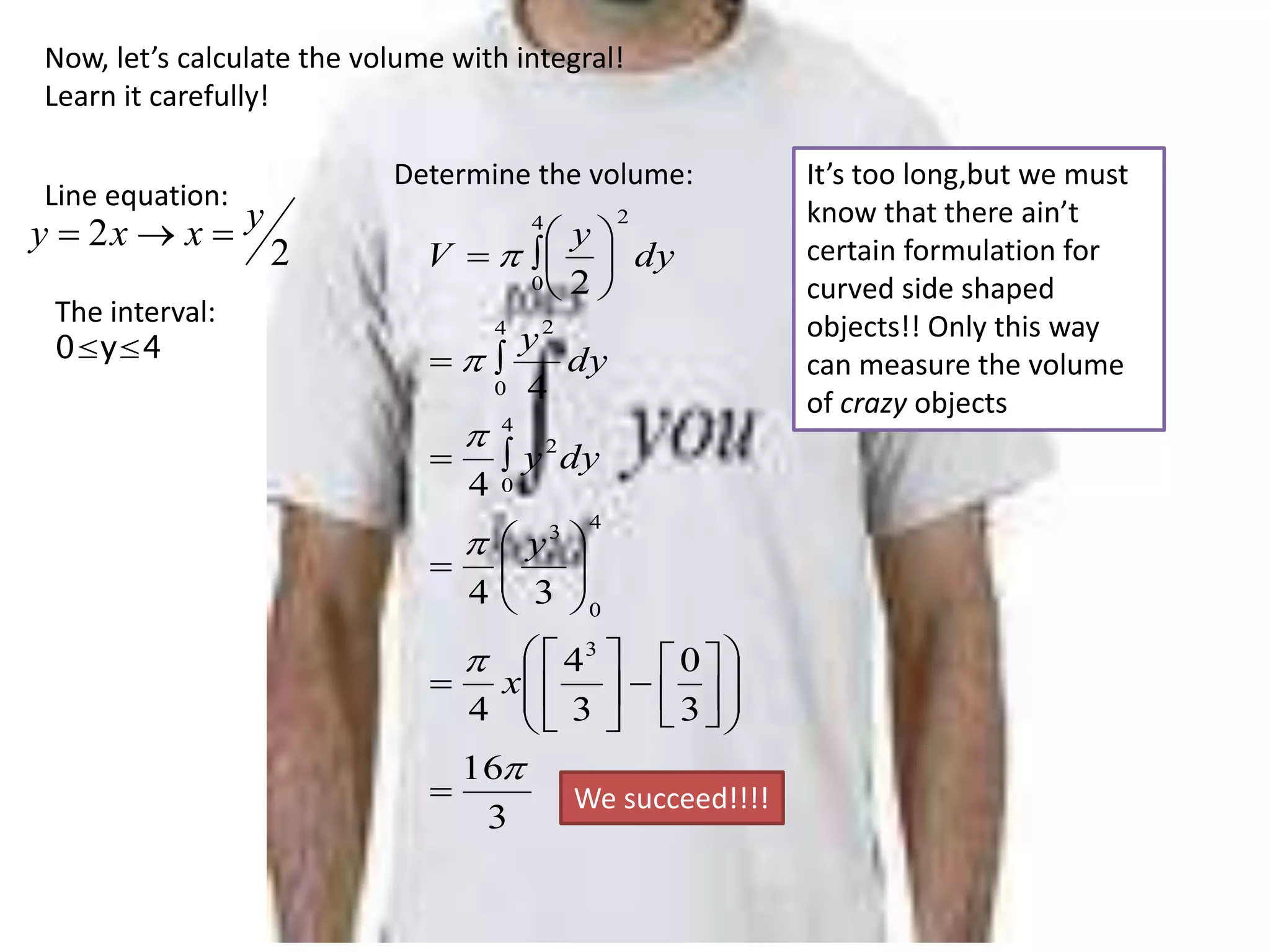 The volume of curved side objects | PPT