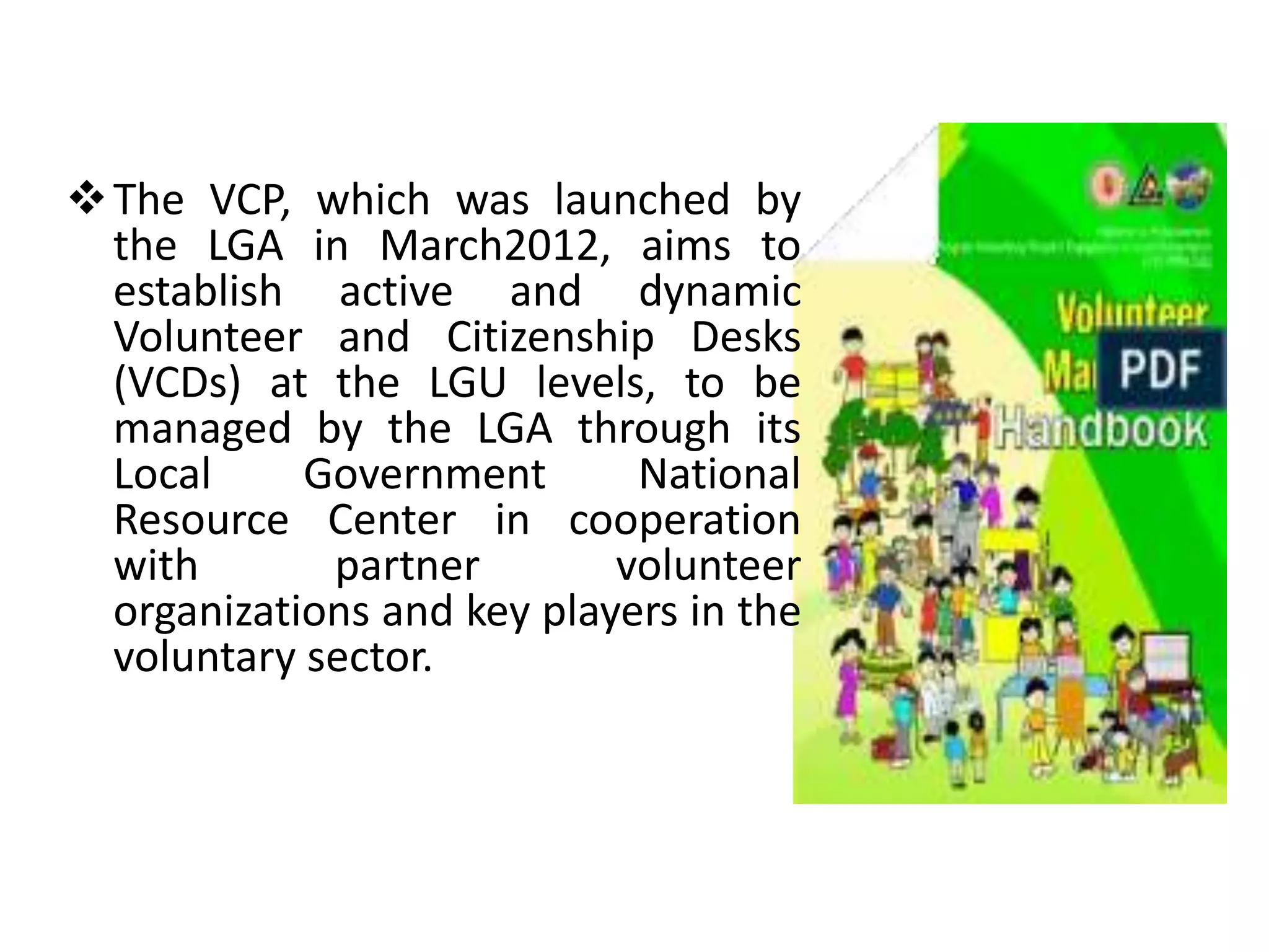 The Volunteer and Citizenship Program for Local Government Units | PPTX ...