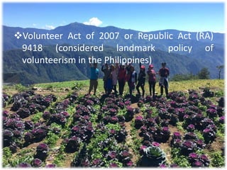 The Volunteer and Citizenship Program for Local Government Units | PPTX