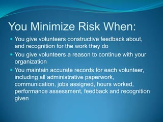 The Volunteer Management Cycle | PPTX